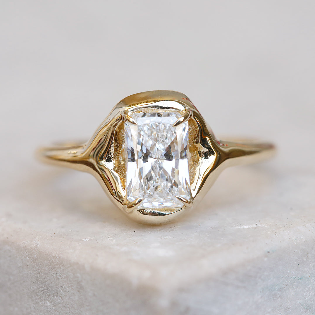 1.00ct Organic Radiant Diamond Ring | One Of A Kind – HLSK