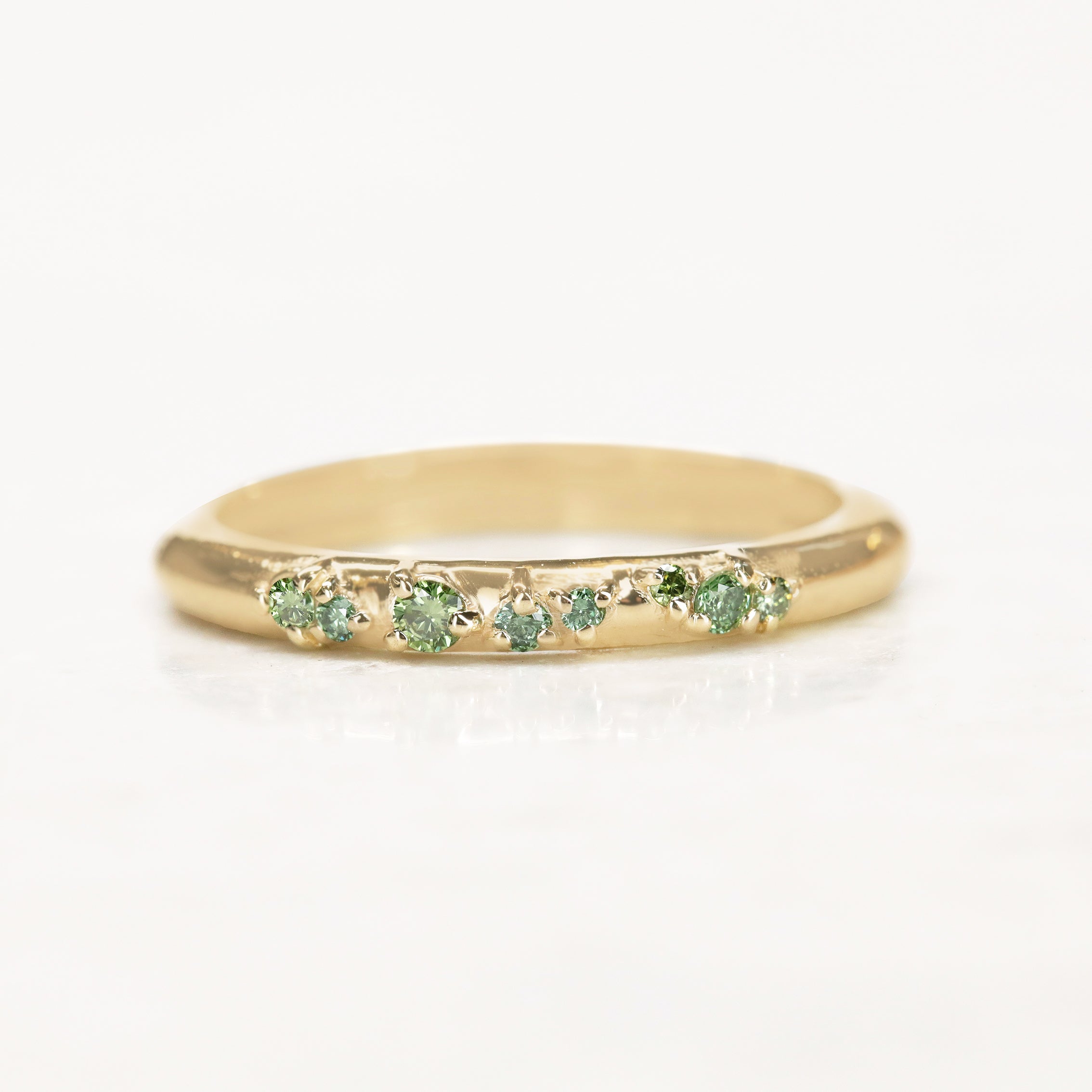 Fleur Ring II | green diamonds – HLSK