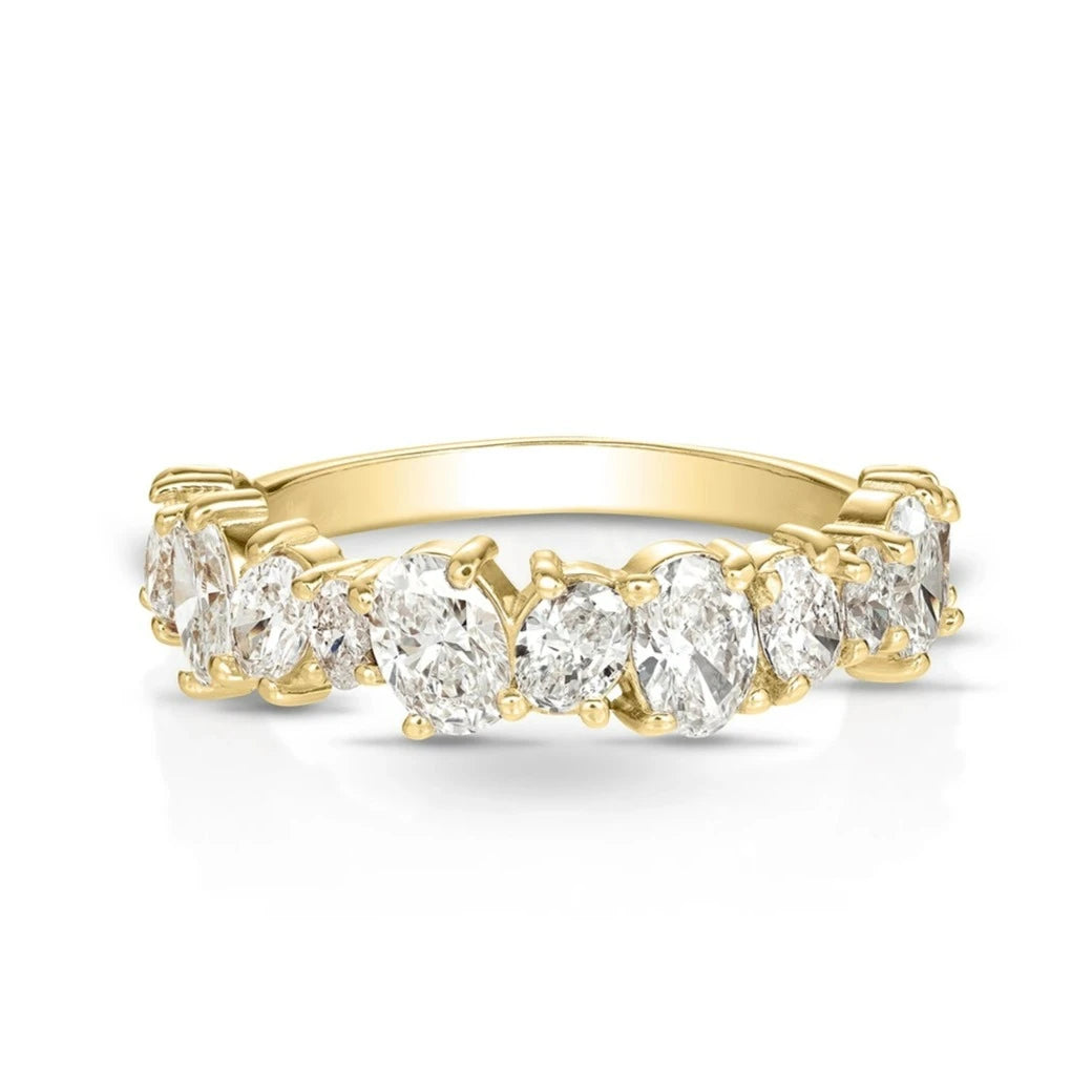 Oval Cluster Eternity ring | diamond – HLSK