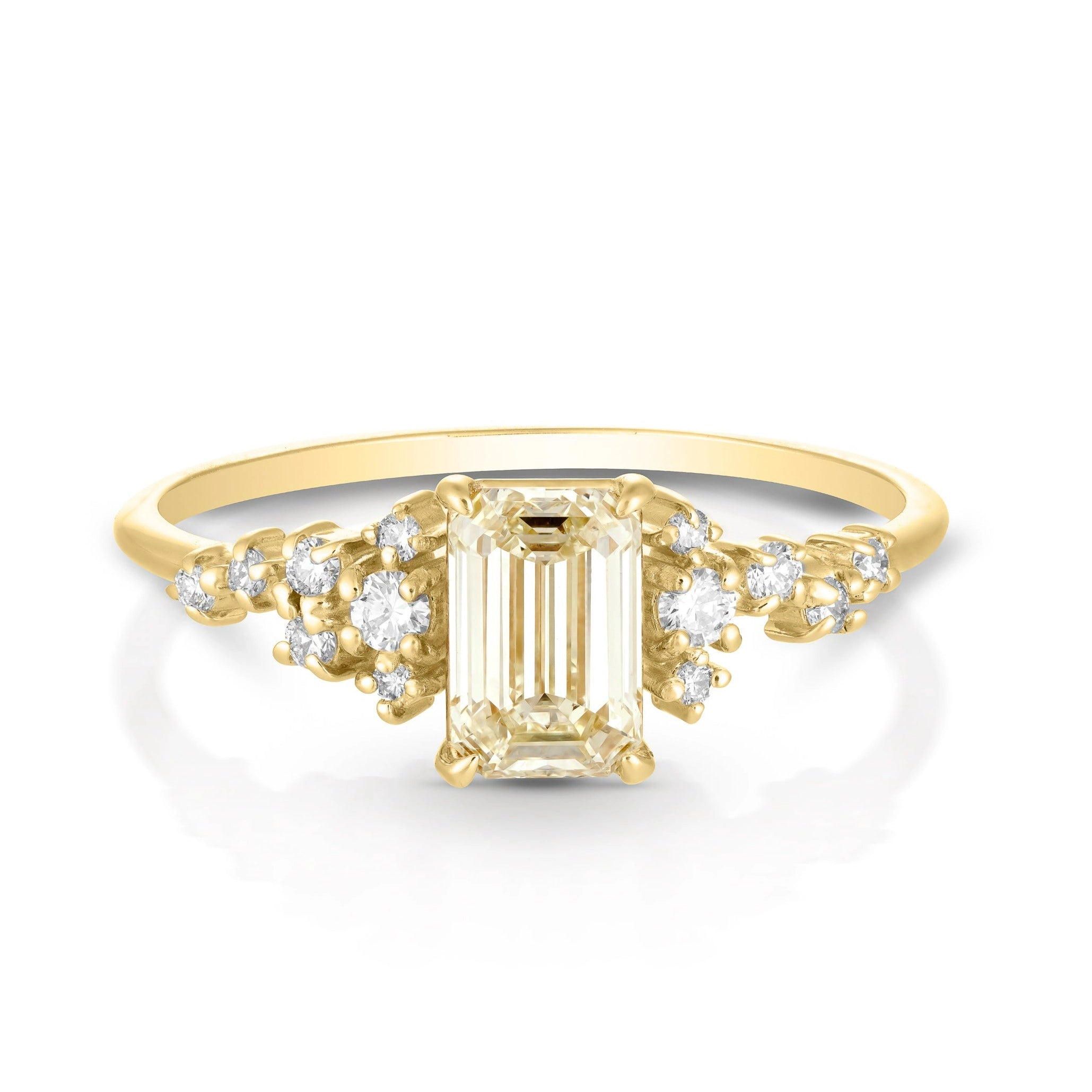 Selene ring | emerald diamond – HLSK