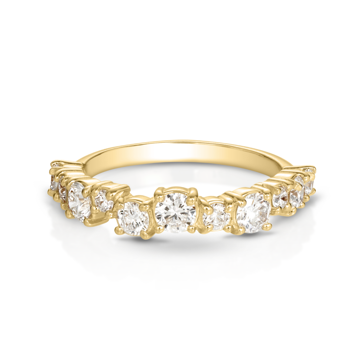 Round Cluster Eternity ring | diamond – HLSK