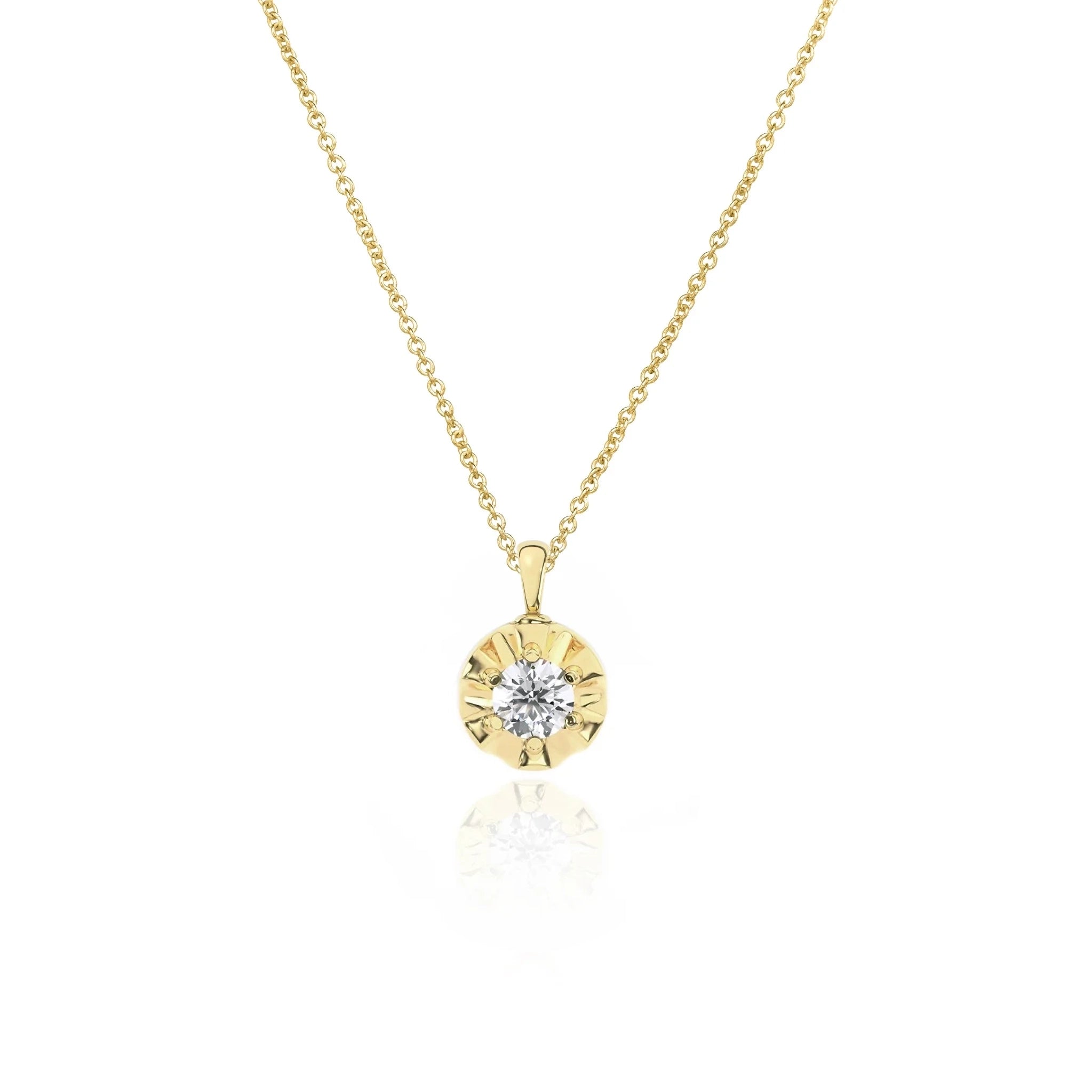 Margot Necklace II | Round Diamond – HLSK