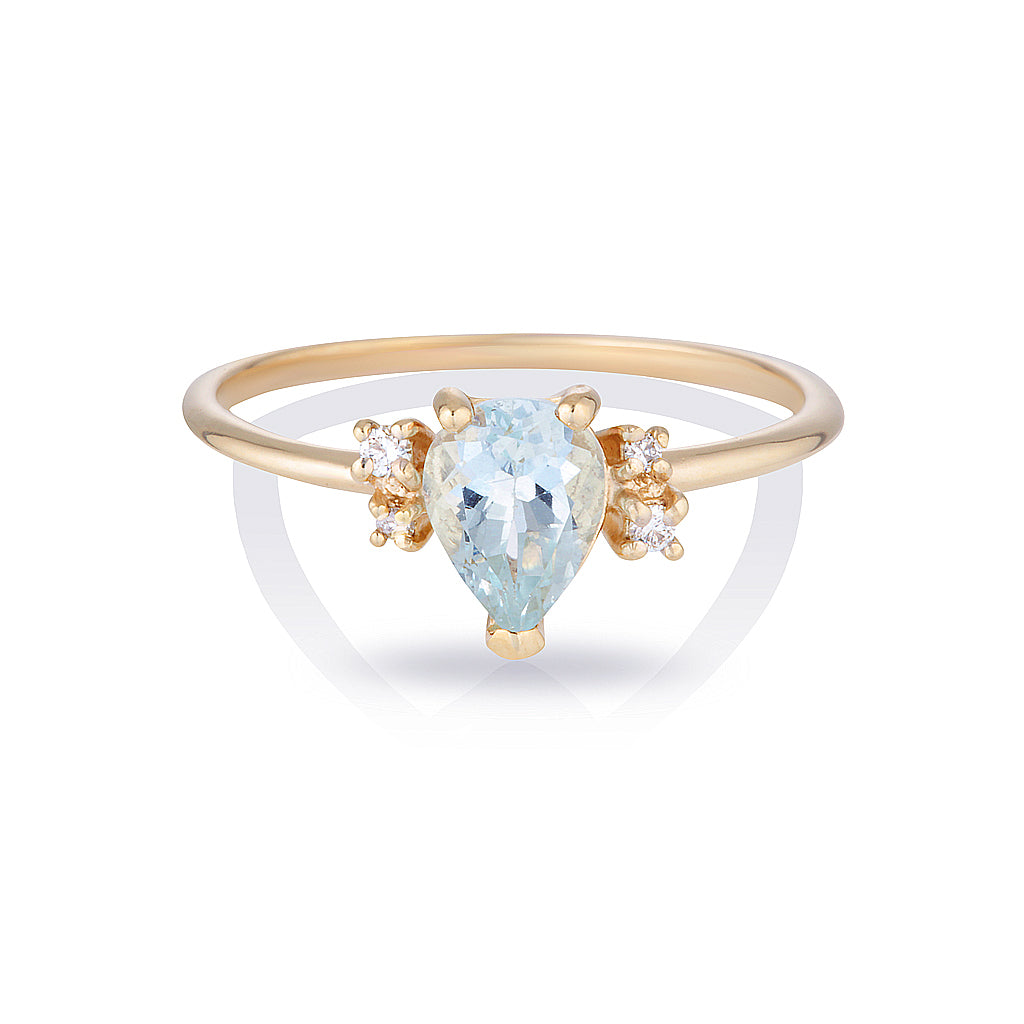 Lilah II | aquamarine & diamonds – HLSK