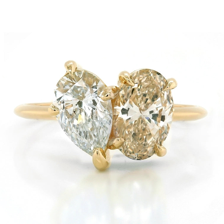 Toi et Moi ring | diamonds 2.20ct – HLSK